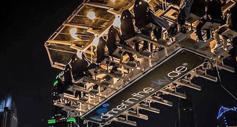 Dinner in the Sky - Experience Sky Dining in Dubai with Travelwings